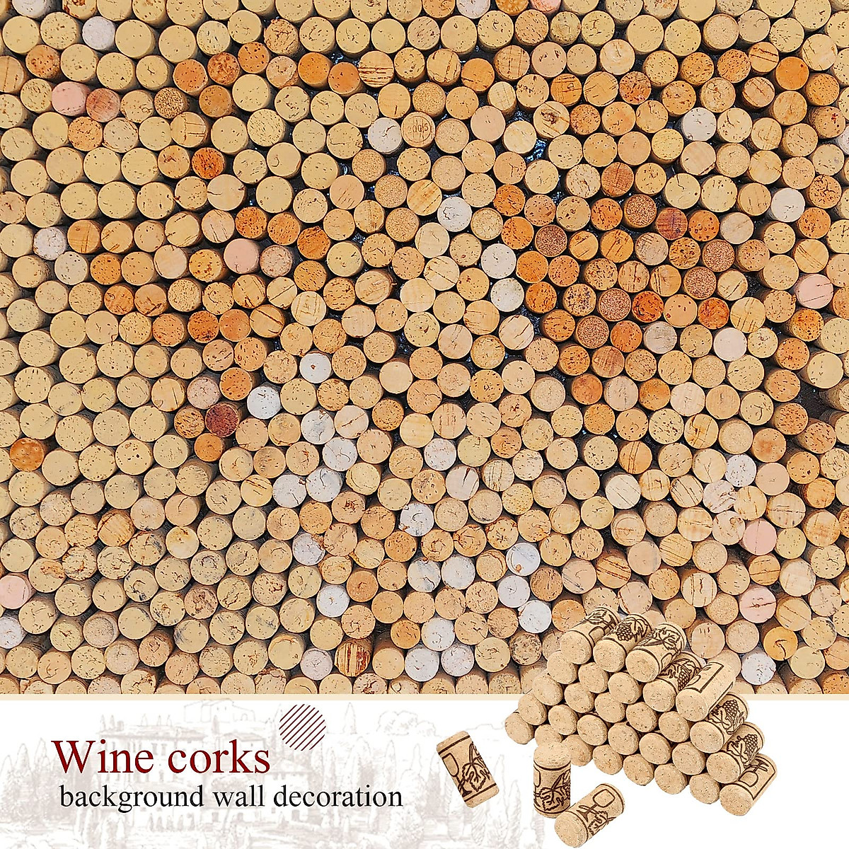 150 Pcs Natural Wine Corks 7/8" x 1 3/4" Wood Straight Corks Wine Bottle Corks Stopper Wine Making Bottles Corks for Corking Homemade Making Art Projects DIY Crafting Leakproof Decorative