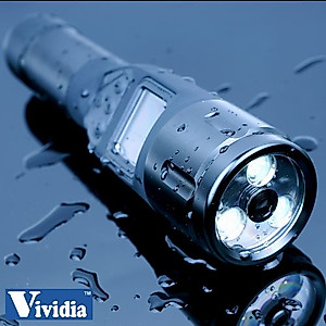 Vividia Waterproof LED Flashlight DVR Inspection Camera with Photo/Video/Audio Recordable Capability and 1.5” LCD Monitor