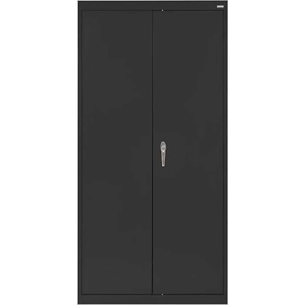 Sandusky Lee CAC1362472-09 Combination Garage Storage Cabinet, Steel Utility Cabinet with Adjustable Shelves, 72" H, Black