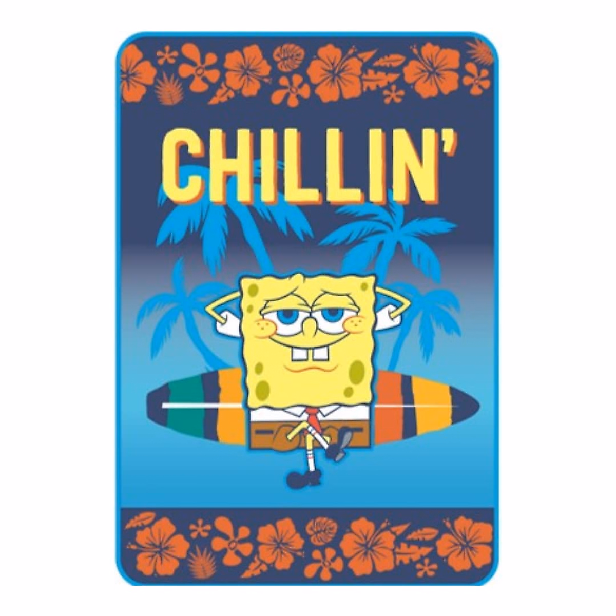 Franco Spongebob Squarepants Bedding Super Soft Micro Raschel Throw Blanket, 62 in x 90 in, (Officially Licensed Product) Collectibles