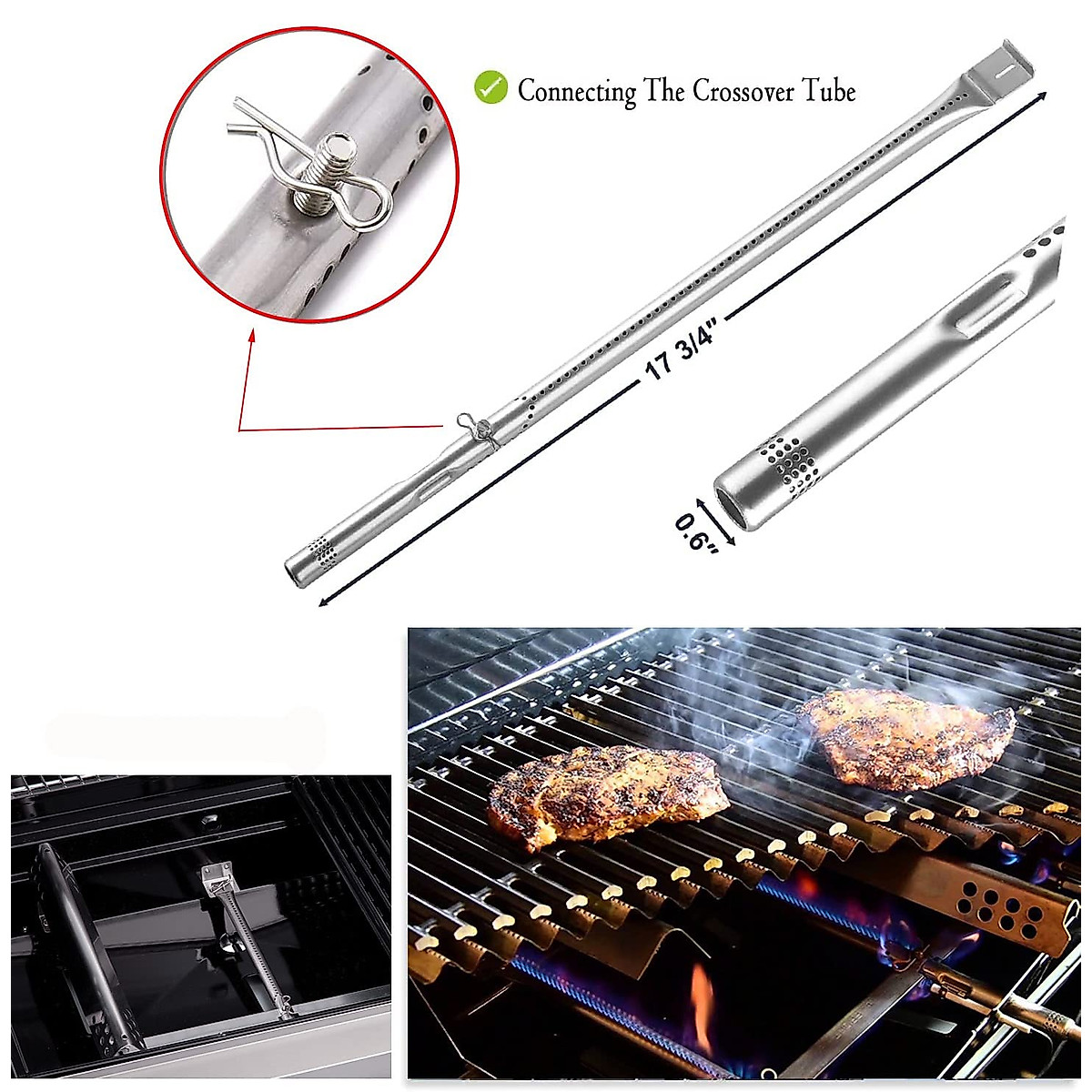 Grill Replacement Parts for Charbroil Performance 6 Burner 463244819, 463276517, Charbroil 5 Burner 463347518, 463347519, Charbroil 4 Burner 463347017, 463361017,Char-Broil 463244819, 463244819 Replacement Parts