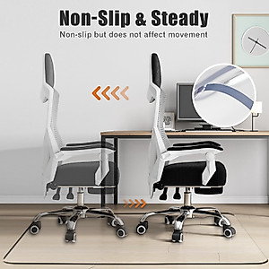 Heavy Duty Chair Mat,Floor Protector,1/5" Thick,48"x36",Can be Used on Hardwood Floors or Carpets,Non-Slip Not Stuck Wheels,Easy to Clean