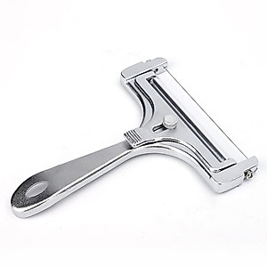 Stainless Steel Cheese Slicer with Wier for Semi Soft, Semi-Hard Cheeses Kitchen Cooking Tool, , Cheese Grater with Handle, Cheese Shredder, Kitchen Gadget, Silver, One Size Fit Most