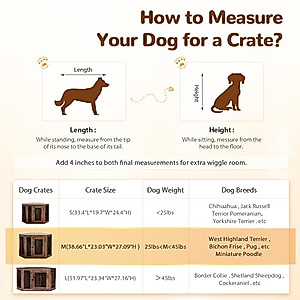 BOEASTER Corner Dog Crate Furniture, Wooden Dog Kennel End Table with Door Furniture Style Dog House Pet Crate Indoor Use for Small Medium Dogs