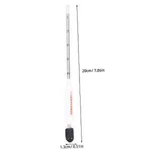 BELLIFFY 3pcs Sugar Meter Hydrometer Beer Liquid Gauges Maple Syrup Measurement Sugar Gauges Sugar Content Scale Measuring Wine Scales Wine Gauges Maple Syrup Scales Glass Transparent