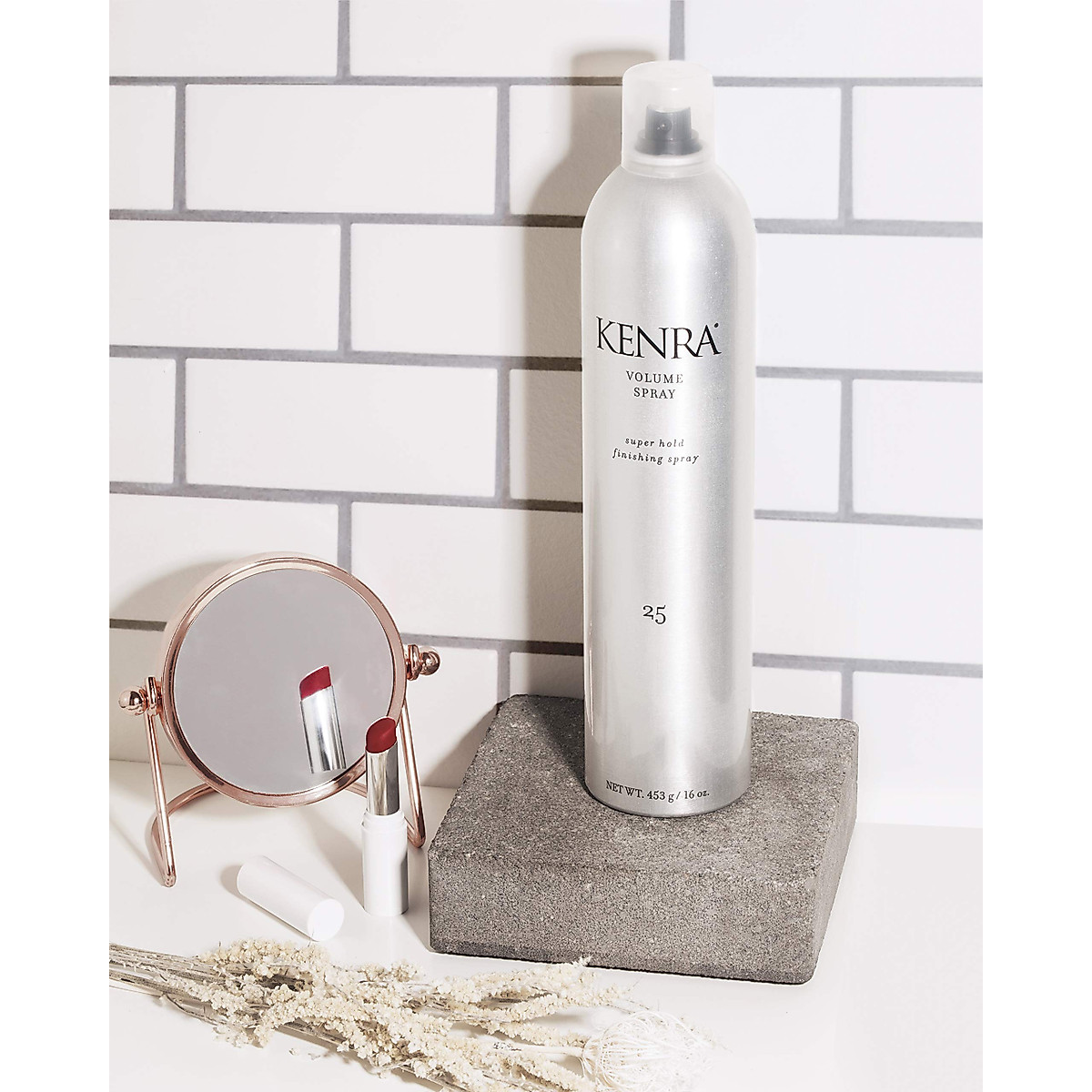 Kenra Volume Spray 25 80% | Super Hold Finishing & Styling Hairspray | Flake-free & Fast-drying | Wind & Humidity Resistance | All Hair Types | 16 oz