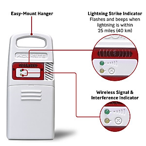 AcuRite 06045M Lightning Detector Sensor with Temperature and Humidity