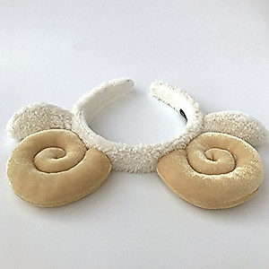 Sheep Hair Bands Cute Plush Ear Men Goat Horn Animal Cartoon Show Christmas Card Issuers Headdress Playground