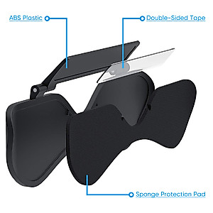 Privacy Shield Compatible with PS5 Camera, YUANHOT Protective Concealing Lens Cover Compatible with Playstation 5 HD Camera (NO Camera Included)