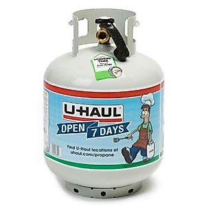 U-Haul 20 lb. Propane Tank- POL and QCC Compatible - Approx. 4.6 Gallon Propane Gas Capacity