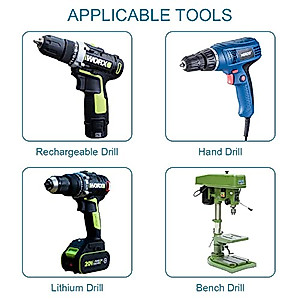 Hilitand 6Pcs Swaging Tool Drill Bits Set, Professional Manual Copper Pipe Swage Tool Drill Bits Triangular Handle, HVAC Repairing Set 7/8'', 3/4'', 5/8'', 1/2'', 3/8'', 1/4'' Bits