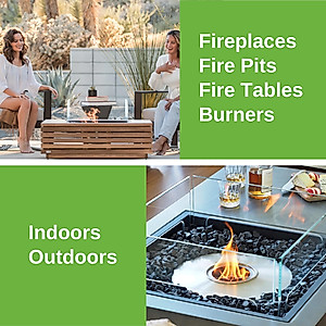 16 QUARTS Odorless, Smoke-Free Ethanol Fireplace Fuel | Best Flame, Fast Pour, Long Burn, Safety-Tested, Made in USA | Bio Ethanol Fuel For Fire Table Top Fire Pit Ethanol Fireplace | e-NRG Bioethanol