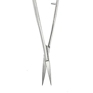 SE 4-1/2" Curved Iris Scissors with Spring - SP46C