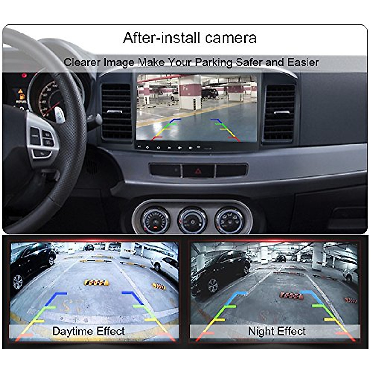 Dasaita 170° Angle HD Fisheye Lens Reversing Camera for Universal Rear View Backup Cams Back up Rearview Cams Reversing Parking Kit