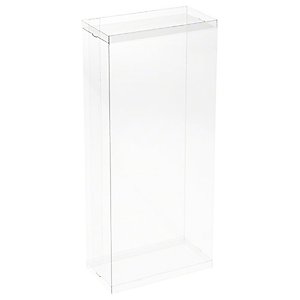 DollSafe Clear Folding Display Box for Extra Large 11-12.5 inch Dolls and Action Figures, 6" W x 3" D x 13" H