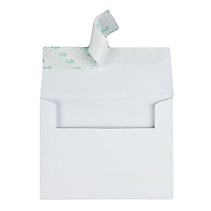 A2 Invitation Envelopes with Self Seal Closure, 4-3/8" x 5-3/4", 24lb White, Quarter Fold Sized Envelopes Ideal for Invitations, Photos, Wedding Announcements, RSVPs and Greeting Cards, 100 per Box (10740)