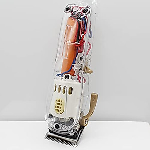 Hair Clipper Accessories 3PCS, Dial Button, Switch, Motor Cover Compatable for Wahl 5-Star Series Cordless Magic Clip # 8148, 8591 (Brown)