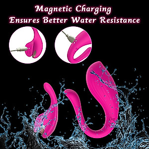 APP & Remote Control Vibrating Panties Wearable Vibrator, Healexcer Smartphones Dual Motors Adult Sex Toys for Women Couples Pleasure with Vibrating Ball 9 Stimulations, Couples Sex Products Games