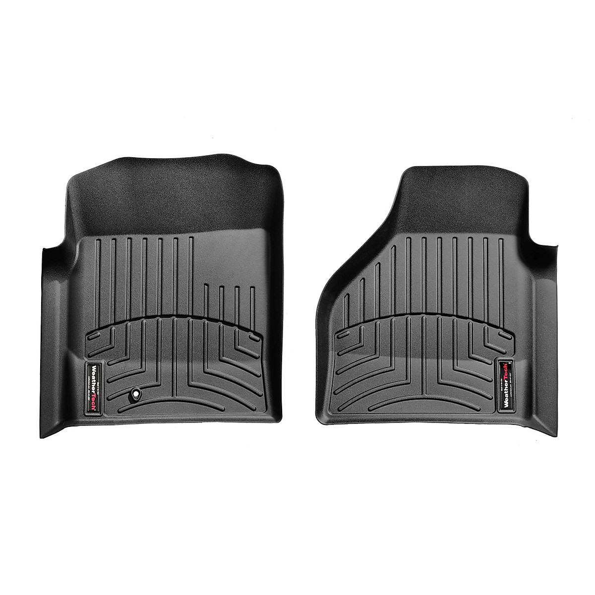 WeatherTech Custom Fit FloorLiners for Dodge Ram Truck 1500, Ram Truck 2500/3500-1st Row (440041), Black