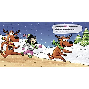 Never EVER Race a Reindeer: A Funny Rhyming, Read Aloud Picture Book