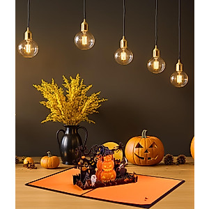 Magic Ants Halloween Pop Up Card - 3D Greeting Card, Happy Halloween Card, Pumpkin Card,Pop Up Spook Pumpkin Card,Pop Up Gift Cards,Popup Birthday Card for Best Friend,with Envelope