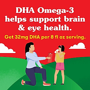 Horizon Organic DHA Omega-3 Milk, DHA 2 Percent Milk, 64 FL OZ Half Gallon Carton