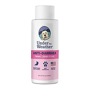 Under the Weather Anti-Diarrhea Liquid - Dog Anti Diarrhea Medication (4 oz Bottle)