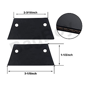 Braveboy 731-0782 Snow Thrower Paddle Set, Compatible with MTD 753-0613 731-0782 731-0781 731-0780 & More - 2005 and Earlier, for Two-Cycle Single Stage Snow Throwers