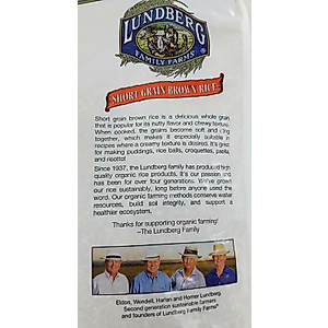 Lundberg Family Farms Organic Short Grain Brown Rice 12lbs