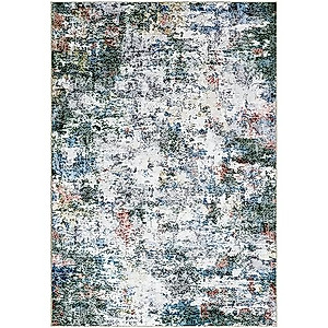 Miukiki 8x10 Area Rugs, Modern Abstract Washable Rug for Living Room, Stain Resistant Non-Shedding Distressed Area Rug with Non Slip Backing for Bedroom (Multi, 8'x10')