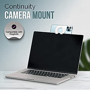 Capstone Continuity Camera Mount for MacBook Laptops | Works with iPhone 12, 13 & 14 Using iOS 16 | for Mac OS Ventura or Later