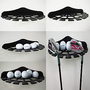Pmsanzay 2 Pack Golf Club Organizers Golf Club Display Golf Putter Rack Golf Club Storage Rack Golf Club Holder Golf Club Combo Wall Mount Bracket - Great Way to Organize Your Clubs - Easy to Install
