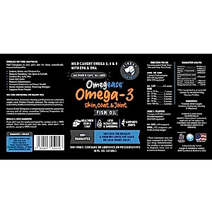 Omegease Omega 3, 6 & 9 Fish Oil for Dogs and Cats, 16 Ounces