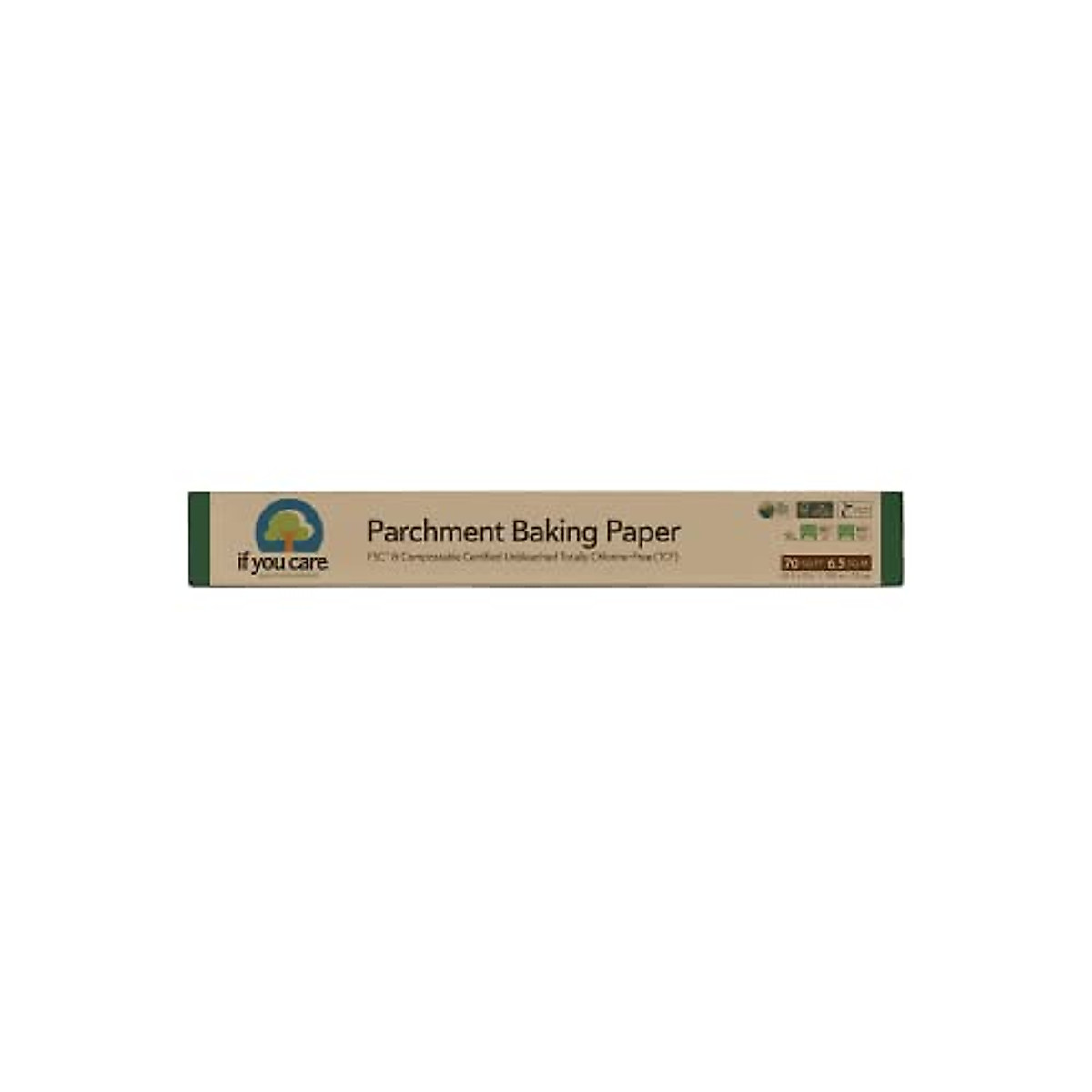IF YOU CARE 100% Unbleached Silicone Parchment Paper, 70 Sq Ft (Pack of 4)