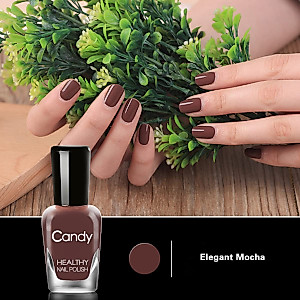 Tophany Non Toxic Easy Peel Off and Fast Dry Nail Polish Set for Pack, Eco Friendly and Organic Water Based Nail Polish for Women,Teens(10 Bottles)