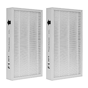 Hichoryer F1 Filter Allergen Reduction, Replacement Filter Compatible with Filtrete C01 T02 Room Air Purifier FAP-C01-F1 and FAP-T02-F1,2 Pack