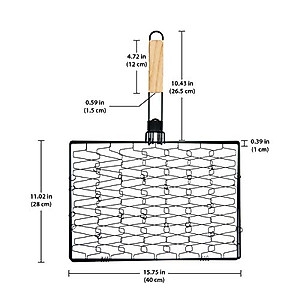 Farberware 5275224 Barbecue Grilling Basket, Black