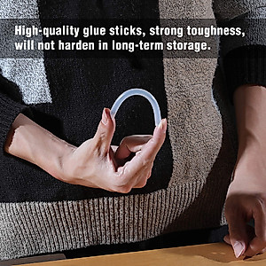 WORKPRO Full Size Hot Glue Sticks, 100-pack, 0.43x8 Inches, Compatible with Most Glue Guns, Multipurpose for DIY Art Craft General Repairs, Home Decorations and Gluing Projects