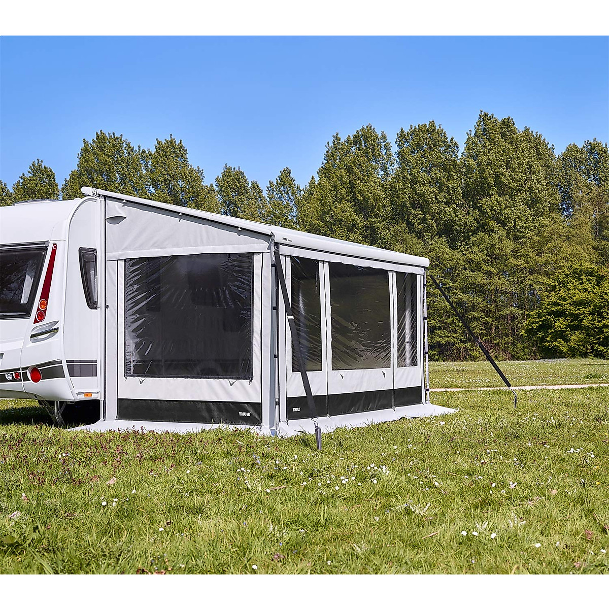 Thule Hold Down Side Strap Kit, Black/Silver