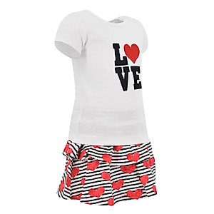 Unique Baby Girls LOVE Embroidery Valentine's Day Outfit (10)