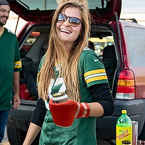 Suzy Kuzy Beer Mitt (OFFICIAL) - Knit Beer Mitt :: Red / White