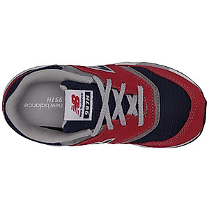 New Balance Kid's 997h V1 Lace-up Sneaker, Team Red/Pigment, 2 Wide Infant