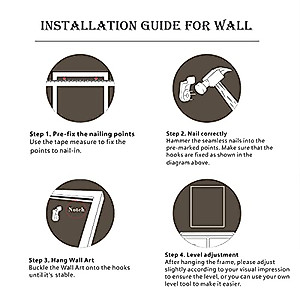 jenesaisquoi Abstract Geometric Modern Wall Art Framed Set Of 3, Geometric Shape Pattern Brown Gold Wall Pictures for Living Room Bedroom Office Wall Decor (12" x 16" x 3 pcs, Black Frame)