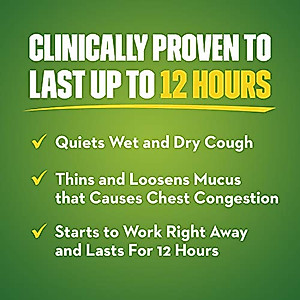 Cough Suppressant and Expectorant, Mucinex DM Maximum Strength 12 Hour Tablets, 7ct, 1200 mg Guaifenesin, Relieves Chest Congestion, Quiets Wet and Dry Cough, 1 Doctor Recommended (Pack of 6)