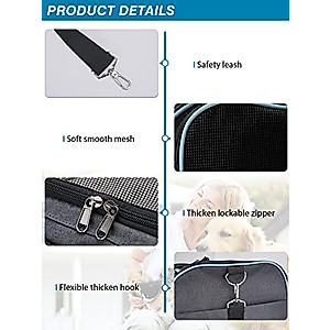 Cat Carrier, WHDPETS Large Pet Carrier with Wheels, Expandable Soft-Sided Cat Collapsible Carrier with 2 Large Extensions for Cats, Puppy and Small Animals