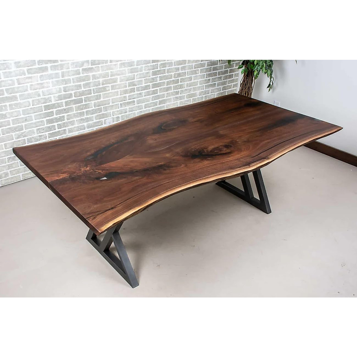 Live Edge Dining Table Epoxy Dining Table Living Room Table for 2, 4, 6, 8 Resin Coffee Table Epoxy Table Top End Table Bar Counter Wall Art Home Décor (without Stand, 36 x 20 Inches)