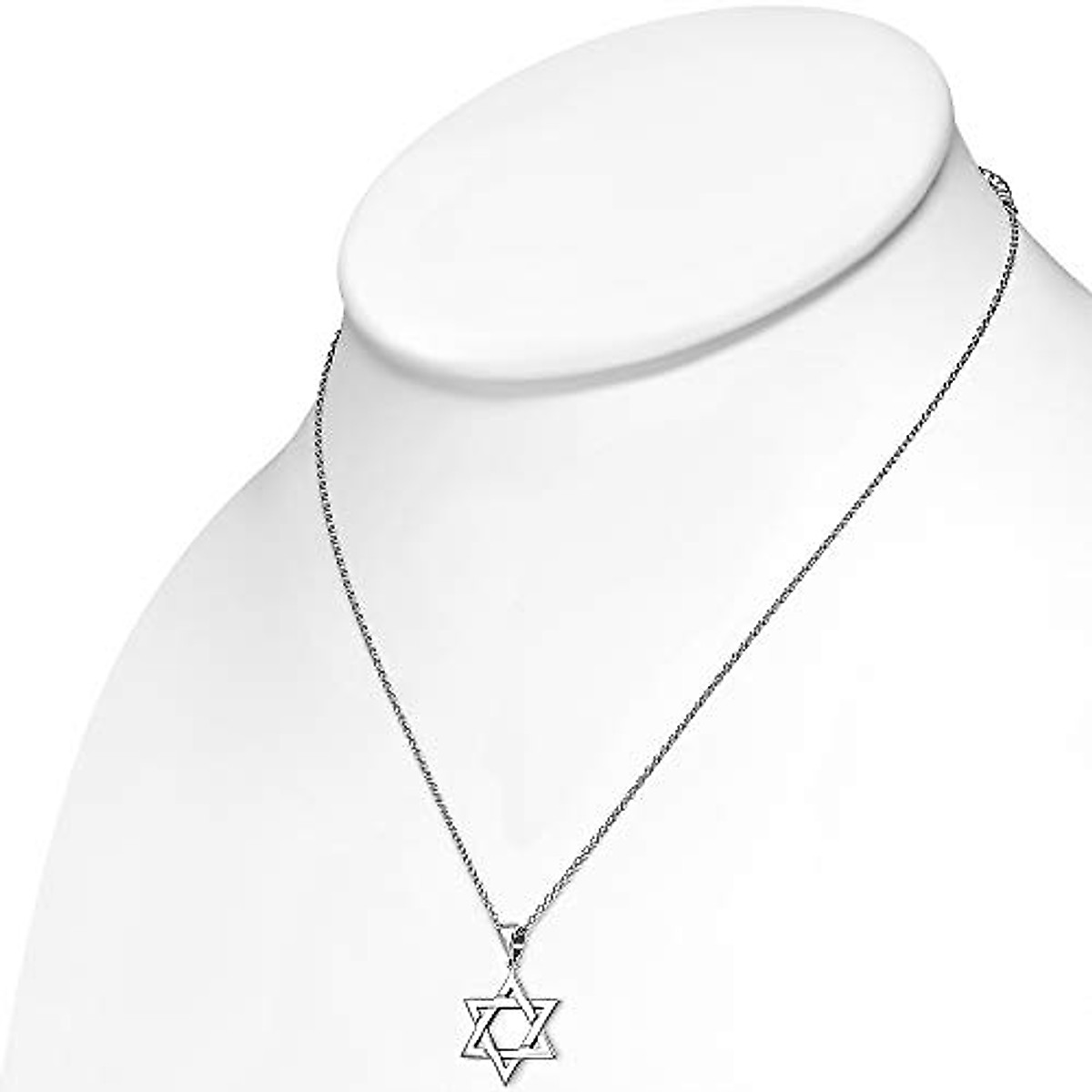 My Daily Styles 925 Sterling Silver Classic Simple Unisex Jewish Star of David Pendant Necklace…
