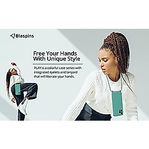 Blaspins Crossbody Strap Phone Case for iPhone 12 Mini, Adjustable Rope, Belt Neck Lanyard, String Detach Lanyard, Drop Proof Sturdy, Wrist Hands Free Protective Cover 5.4 inch 12 Mini - Pine Green