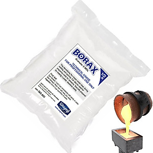 Borax Flux 1/2 Pound Melting Gold Silver Crucible Glaze Jewelry Casting 8oz
