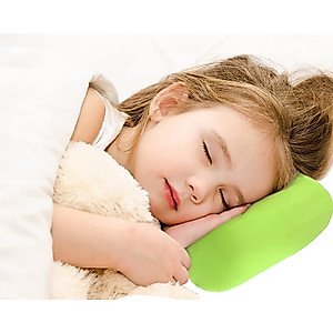 Microbead Neck Pillow Bone Shaped Neck Support Sleeping Tube Pillow Portable Neck Bolster Cushion for Home Office Travel